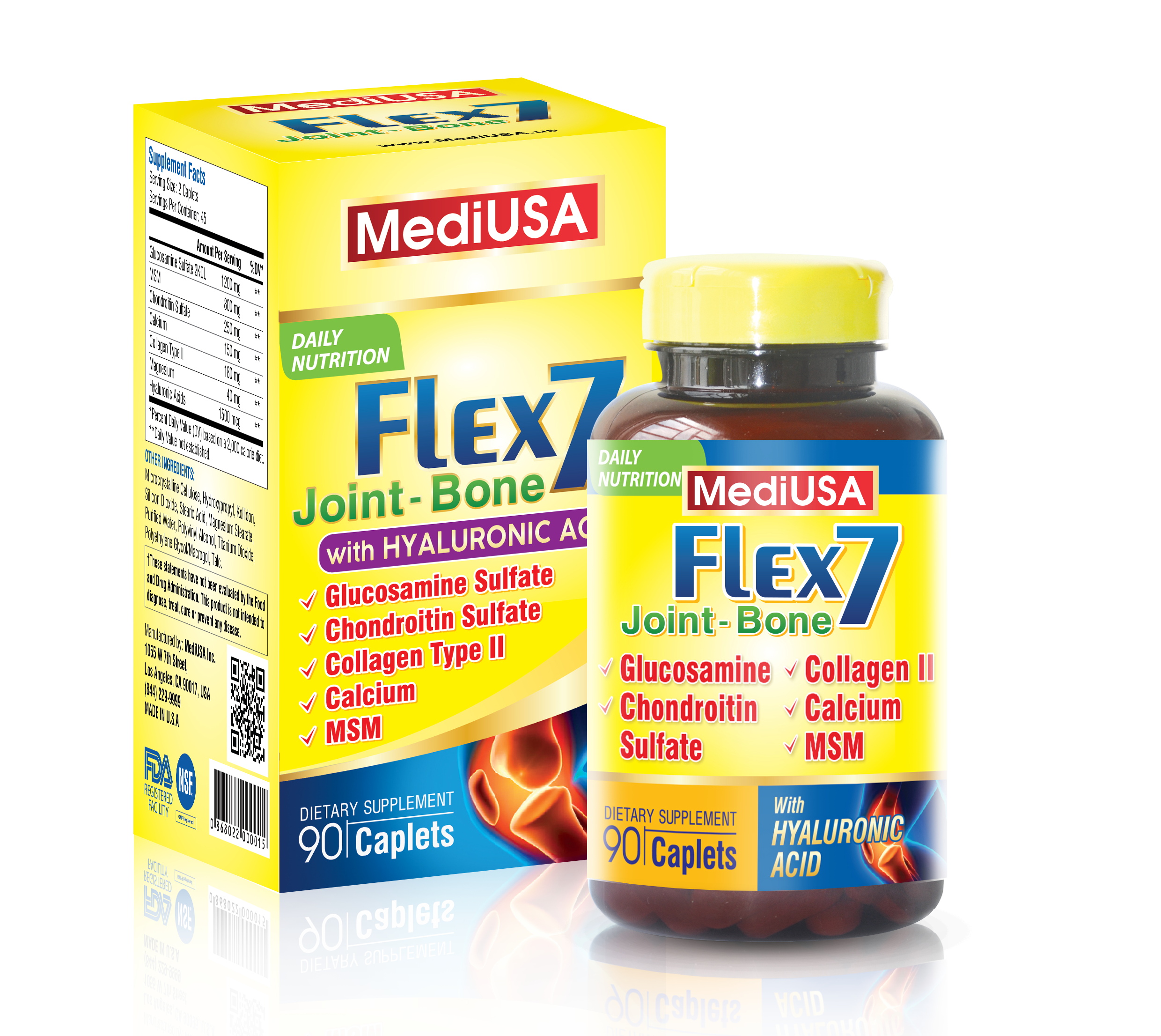 MediUSA FLEX 7 JOINT-BONE - 90 viên