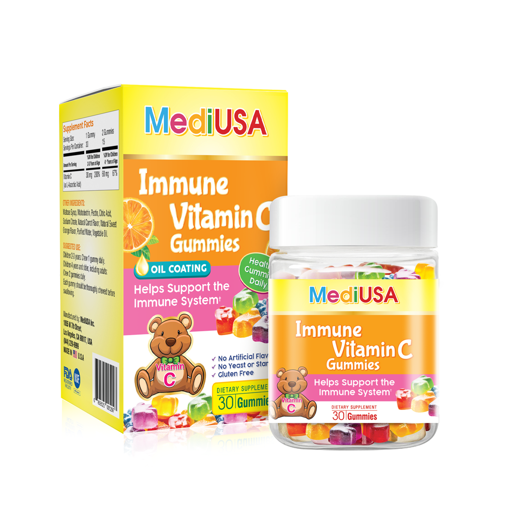 MediUSA IMMUNE VITAMIN C GUMMIES - 30 viên dẻo