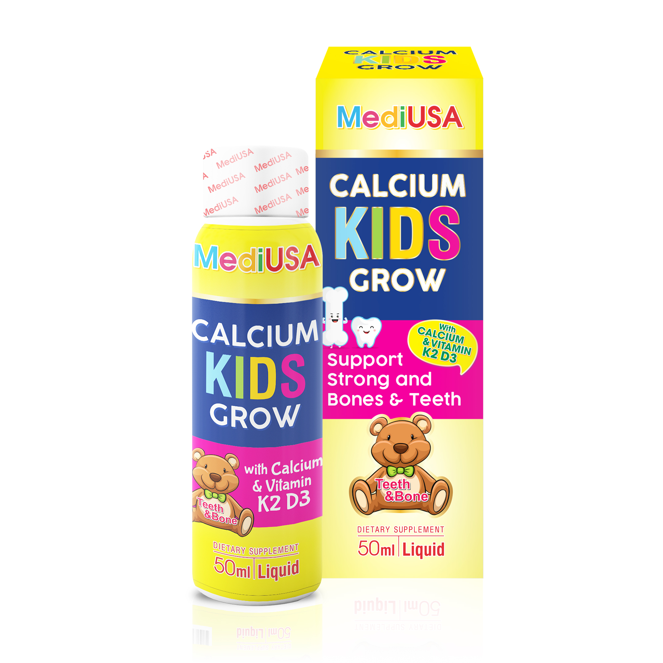 MediUSA CALCIUM KIDS GROW - 50ml/chai (Hàng tặng)